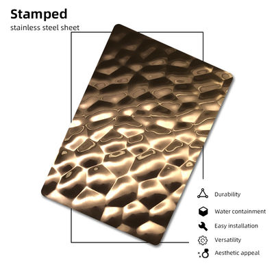 TUV Decorative Stainless Steel Sheet 304 Wall Panels Water Ripple ...