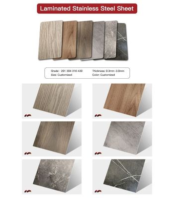 304 316 Stainless Steel Lamination Sheet Laminated Metal Steel Plate ...
