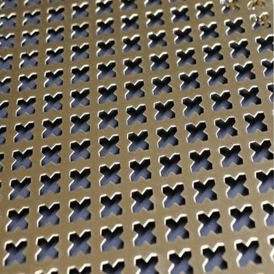 304 Stainless Steel Perforated Sheet With Elegant Gold Pattern 3048mm ...