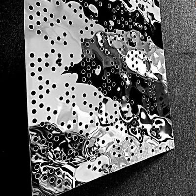 Perforated Ripple Finish 304 316 Stainless Steel Sheet For Ceiling Wall ...