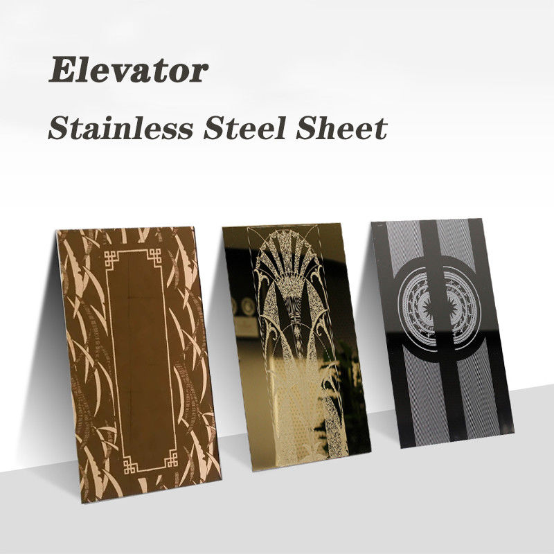 430 201 Ba Hairline Mirror Stainless Steel Sheet PVD Color For ...