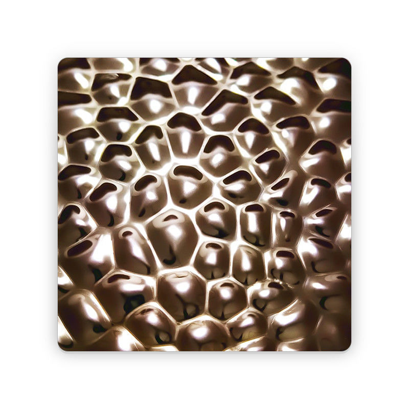 Grade 304 2B/BA finish 0.8mm Thickness Ripple Honeycomb stainless steel ...