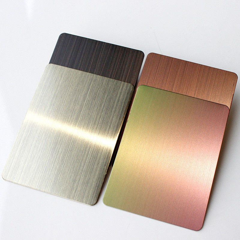 SUS 304 pvd coating colors Decorative SS Sheet for door handles brushed ...
