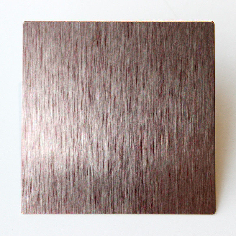 SUS Material 304 316 PVD Rose Gold Color Hairline+No.4 Finish Sheet ...