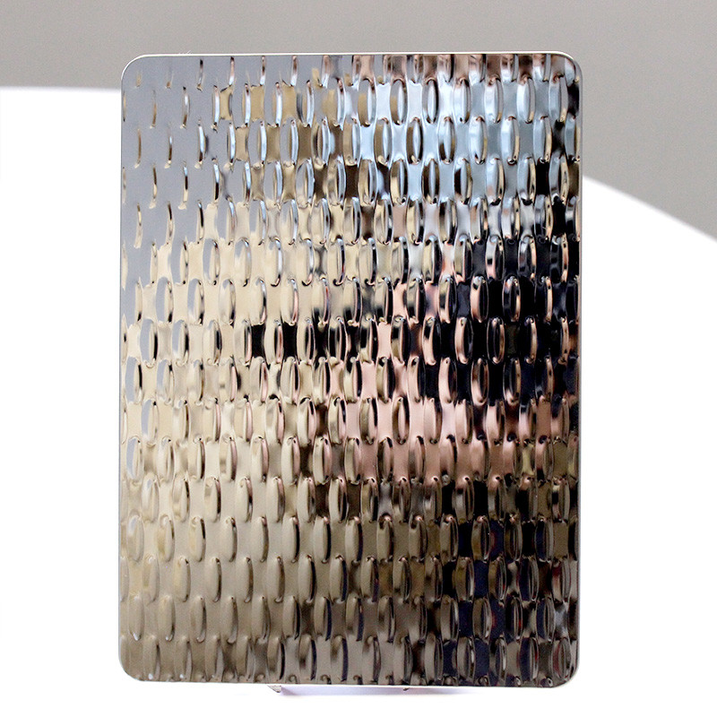 2D 3D Pattern Stainless Steel Plates 0.3mm 0.5mm Thick Water Ripple 304