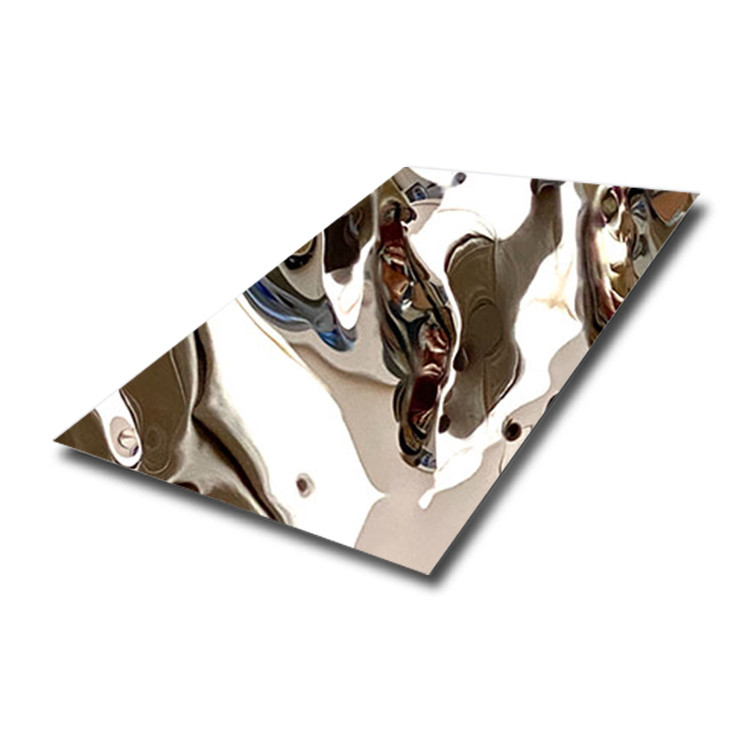 Mirror Silver Water Ripple Stainless Steel Sheet Big Pattern White ...
