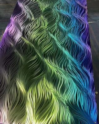 Custom 304 316 Iridescent Fancy Stainless Steel Sheet For Stunning ...