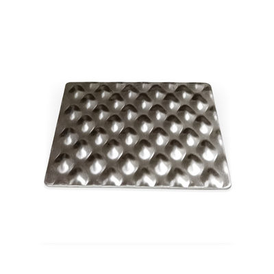 304 0.8mm thick raindrop textured pattern embossed metal sheet 6WL ...