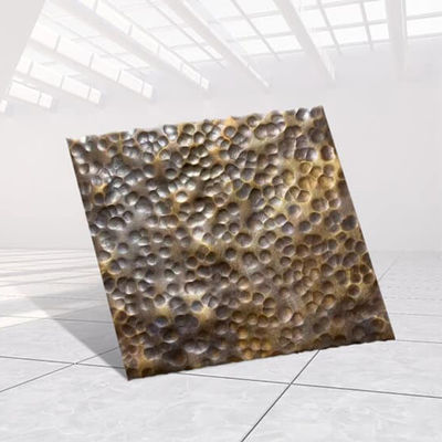 Antique Copper Hammered Stainless Steel Sheet-Grand Metal