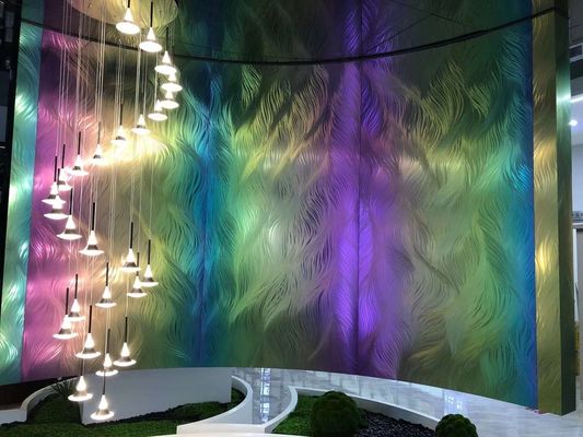 AISI 304 Steel Sheet PVD Rainbow Color polished stainless steel texture ...