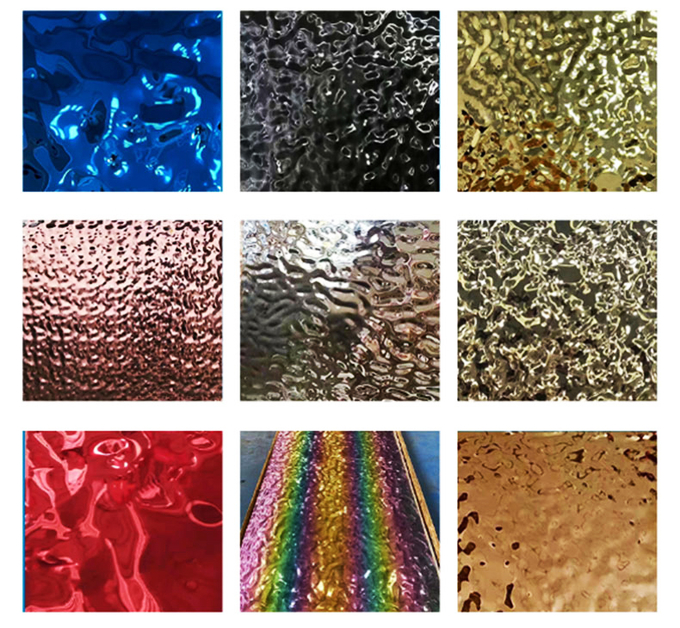 1219mm ecorative Water Wave Effect Stamped Steel Sheet Hammered ...