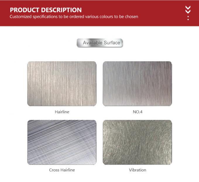 Hairline HL Brushed Finish Stainless Steel Sheet 0.5mm Thickness ...