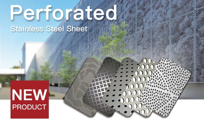 0.3mm 20ft SUS 304 Perforated Stainless Steel Sheet With Holes