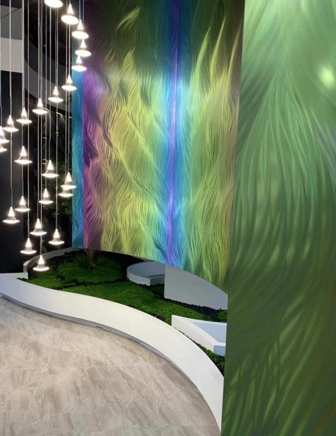 Custom 304 316 Iridescent Fancy Stainless Steel Sheet For Stunning ...