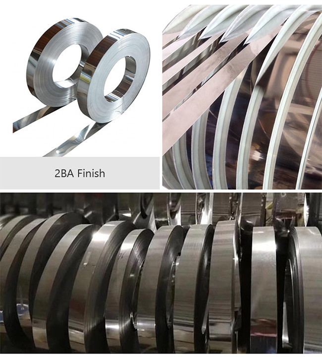201 304 BA Finish Stainless Steel Strip Roll By Slitting Edge