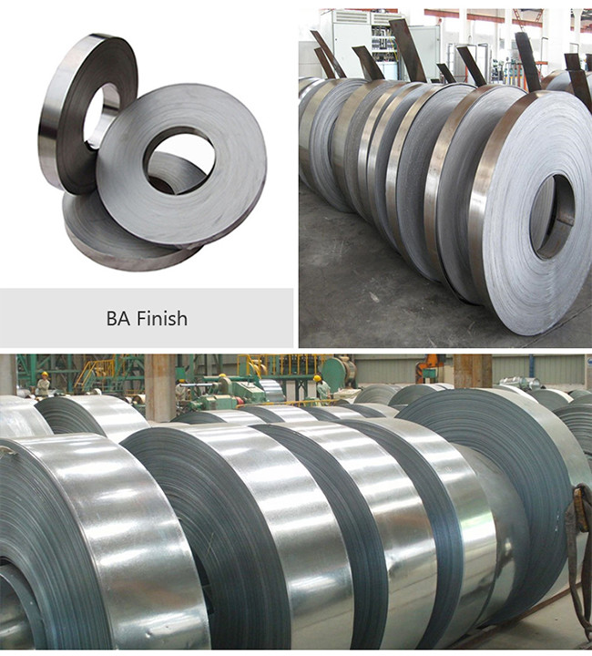 201 304 BA Finish Stainless Steel Strip Roll By Slitting Edge